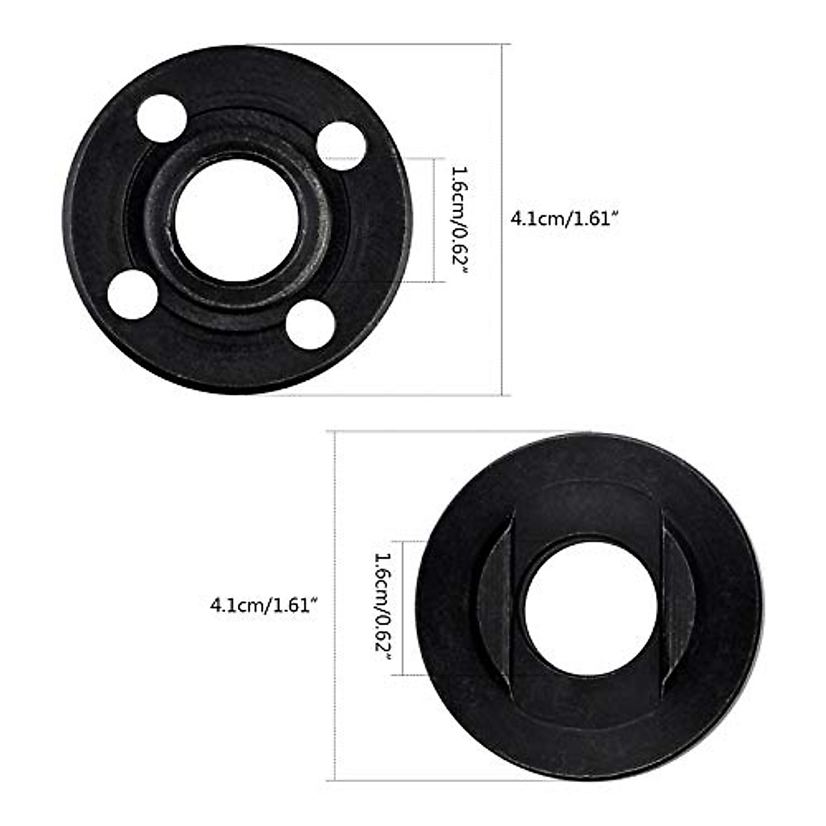 Topbuti 5" 5/8-11 Grinder Flange Angle Wrench Spanner Metal Lock Nut for Compatible with Dewalt Milwaukee Makita 193465-4 Bosch Black & Decker Ryobi