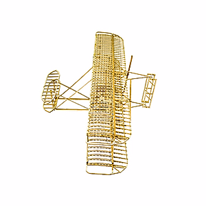 Balsa Wood Airplane Kits- Wright Brothers Flyer DIY Wooden Models Plane Construction Set, Laser Cut Aircraft Model Kit 3D Puzzles for Adults, Perfect Brain Teaser Jigsaw Puzzle for Home Decor