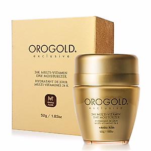 Orogold 24K Multi-Vitamin Day Moisturizer with Amino Acids, Day Cream with Vitamin C, Vitamin A and Vitamin E, 52 G / 1.83 Oz.