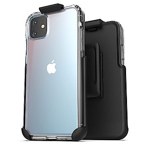 Encased iPhone 11 Belt Clip Case (2019) Ultra Slim Clear Back Cover with Holster
