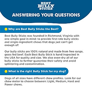 Best Bully Sticks All Natural 12 Inch Braided Bully Sticks for Medium and Large Dogs - easily digestible Limited Ingredient Rawhide Alternative Dog Chew - Free-Range Grass-Fed Beef Dog Treats - 4 Pack