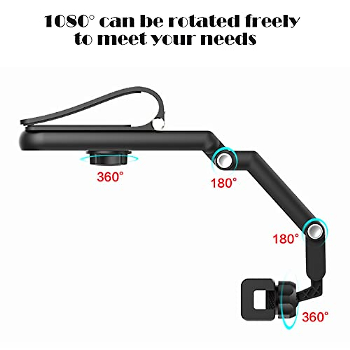 qumHmup Car Phone Holder Mount,360°Rotatable Retractable Car Phone Holder,Multifunctional Adjustable Mount Cell Phone Holder for Car,Universal Phone Holder for Mobile Phones