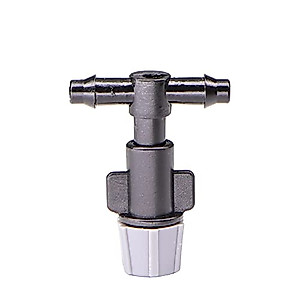 SJYDQ 25PCS Single Hole Micro Drip Sprayer with 4/7mm Pipe Barbed Tee Connectors Garden Misting Atomizing Irrigation System