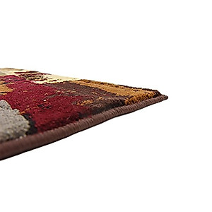Unique Loom Barista Collection Area Rug - Catuai (5' 1" x 8' Rectangle, Multi/ Brown)