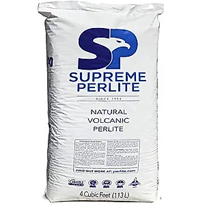 Supreme Perlite Horticultural Coarse Grade – Garden Indoor Outdoor Plants - 4 Cubic Feet (103 Quarts) 1 Bag