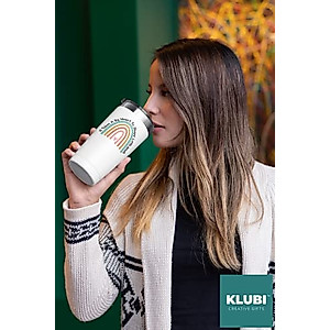 KLUBI Teacher Gifts Coffee Mug - It Takes a Big Heart to Shape Little Minds 20oz Tumbler/Mug - Cute Idea for Appreciation Week, Women, Teaching, Best, Thank You, Birthday, Nanny Gifts, Babysitter