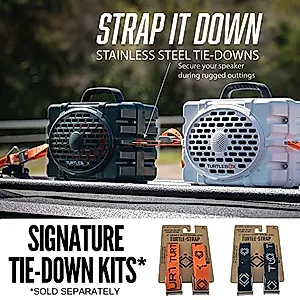 Turtlebox Gen 2: Loud! Outdoor Portable Bluetooth Speaker | Rugged, IP67, Waterproof, Impact Resistant & Dustproof (Plays to 120db, Pair 2X for True L-R Stereo), Thunderhead Gray/Black