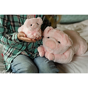 Mother & Baby Stuffed Pig Plush Toy Set | Super Soft Pig Stuffed Animal | Cute Plushies for Kids’ Bedroom | 17" Stuffed Animals for Girls & Boys | Farm Animal Toys by Exceptional Home