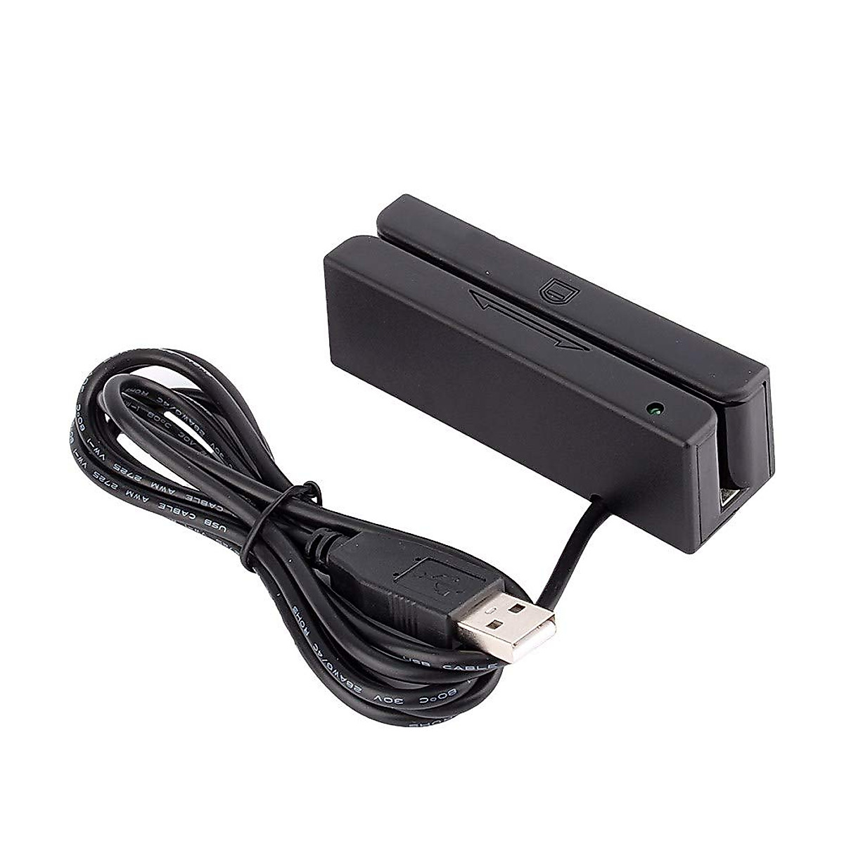 Swipe Card Reader, MSR90 USB Magnetic Strip Card Reader 3 Tracks Mini Mag Hi-Co Swiper