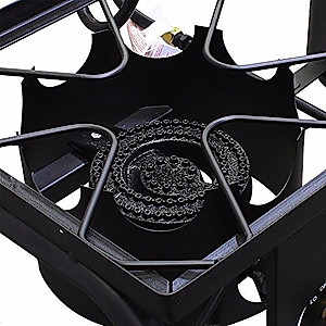 AK Energy 2 Burner Propane Stove Gas Iron Outdoor Portable Camping bbq high pressure w/Hose and Regulator