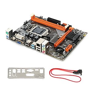 Kafuty-1 B75 Desktop Computer Motherboard, LGA 1155 DDR3 CPU Mainboard Support NVME+NGFF Dual Mode Hard Disk, SATA3.0/USB3.0/6-Channel Audio Chip