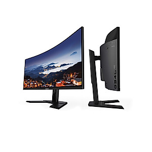 GIGABYTE G34WQC 34" 144Hz Ultra-Wide Curved Gaming Monitor, 3440 x 1440 VA 1500R Display, 1ms (MPRT) Response Time, 90% DCI-P3, VESA Display HDR400, FreeSync Premium, Black (G34WQC-SA)