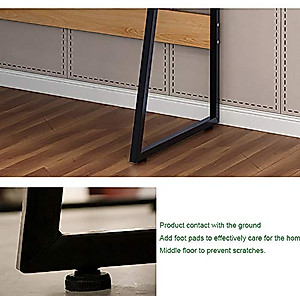 Modern Computer Desk with Hutch and 2 Drawers,Sturdy Office Desk Pc Laptop Desk Notebook Study Writing Table for Home Office Workstation