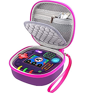 Comecase Case for Leapfrog Rockit Twist Handheld Learning Game System, Perfect Toy Box Storage for Kids Children -Purple