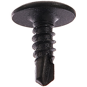 Small Parts 0808KPMB Steel Self-Drilling Screw, Black Phosphate Finish, Modified Truss Head, Phillips Drive, #2 Drill Point, #8-18 Thread Size, 1/2" Length (Pack of 100)