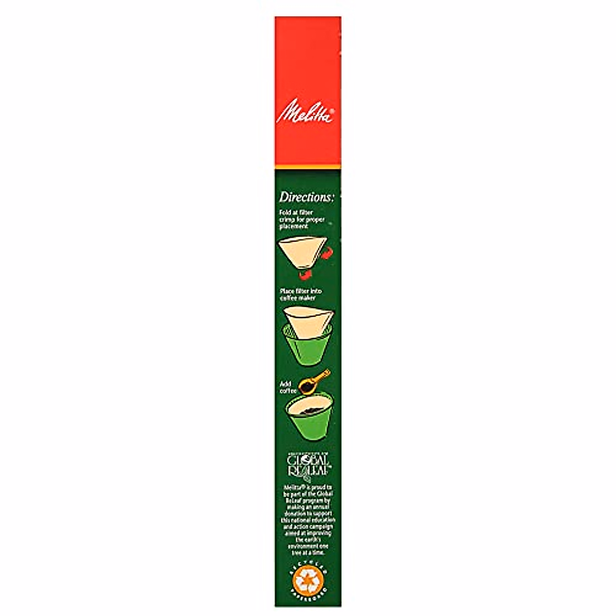 Melitta Cone Coffee Filters with Measure Markings No. 4 White 40 Count Pack of 2 (80 Filters Total)