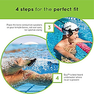 FINIS Duo Underwater Music MP3 Player with Bone Conduction Audio
