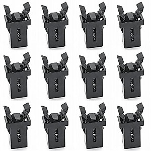 JZK 12 PCS Touch Bin Lid Catch Replacement Compatible with Brabantia Bin, Bin Latch Lock Repair, Bin Touch Lid Clips, Replacement Bin Clasp