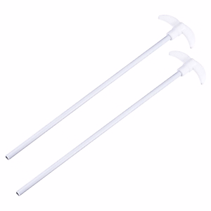MECCANIXITY PTFE Electric Stirring Rod 300mm Length Overhead Stirrer Mixer Shaft with Foldable Paddle for Lab 2Pcs