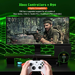 Controller Adapters, BIGBIG WON Wired Controller Adapter for Xbox Series X|S/Xbox One/One X|S/Xbox Elite Series/Elite Series 2/PS5/PS4 Wired Console Adapter for Switch/PS4/Windows 11&10 PC (1 Piece)