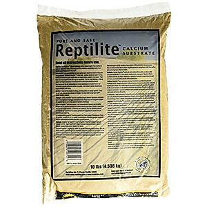 Carib Sea SCS00714 4-Pack Reptiles Calcium Substrate Sand, 10-Pound, Aztec Gold
