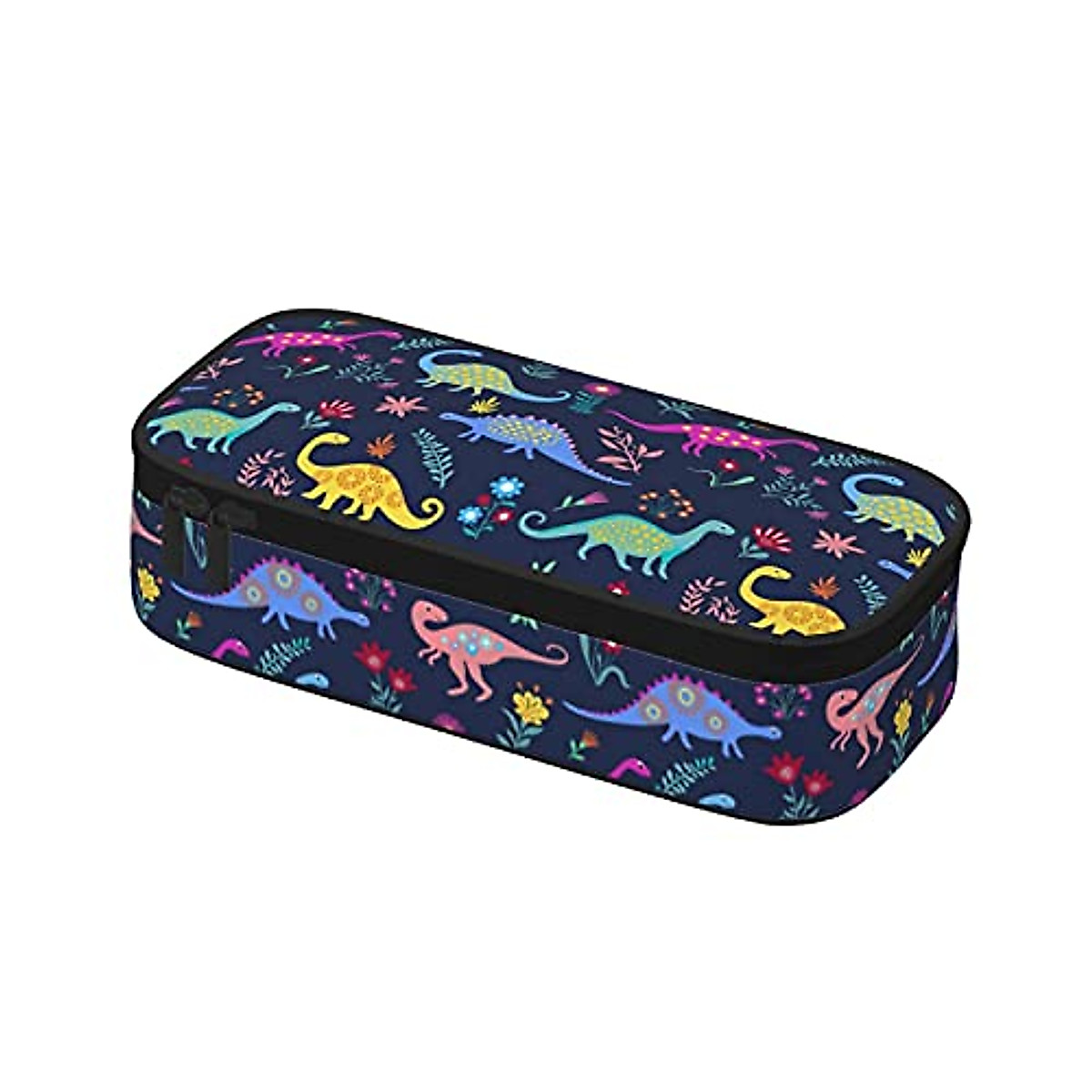 Gocerktr Dinosaurs Pencil Case Organizer Large Capacity with Compartments Pen Bag Multifunction Makeup Bag for Women