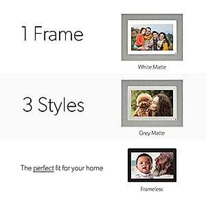 Simply Smart Home 10” WiFi Digital Photo Frame | Send Photo or Video from Phone to Digital Picture Frame with Free PhotoShare Frame v2 app | End-to-End Encryption | Quick Easy Setup | Seagrass