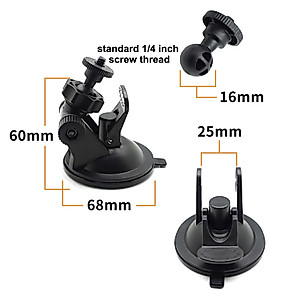 Camera Adhesive Suction Cup Wall Mount For Wyze Cam V3/Pro,for Wyze Cam Pan/V3,for Oculus Sensor,for HTC Vive Base Station,Swivel 360° Adjustable In/Outdoor Bracket with Washable Silica Gel(2 Pack)