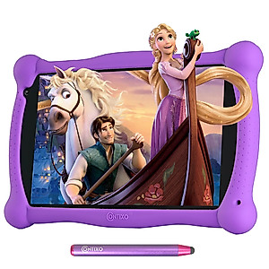 Contixo Kids Tablet V10, 7-inch HD, Ages 3-7, Toddler Tablet with Sleeve Bag Bundle, Learning Tablet Set for Children - Purple
