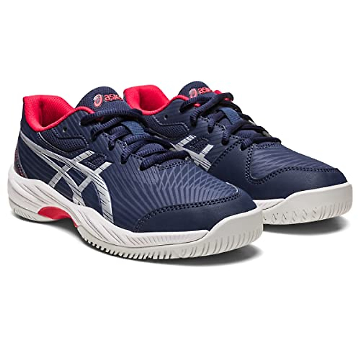ASICS Kid's Gel-Game 9 Grade School Tennis Shoes, 4, Midnight/Pure Silver