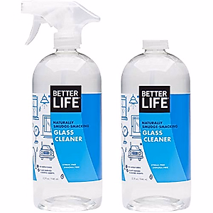 Better Life Natural Streak Free Glass Cleaner, 32 Ounces (Pack of 2), 24425