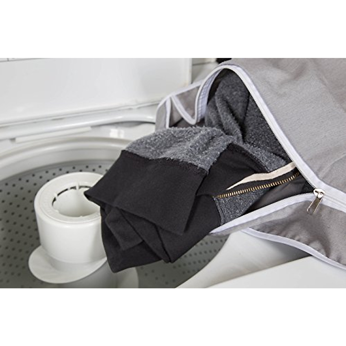 LaundryMate Extra Large Capacity Laundry Bag - with 2 Coin Pocket, Durable Strong Material Foldable Laundry Sack for College, Dorm and Apartment Dwellers Collapsible Laundry Bag (2 PK Hanging)