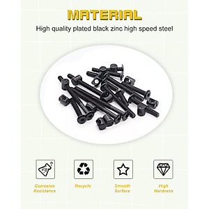 Crib Screws Hardware Replacement Kit - 28 Set Baby Bed Frame Bolts &Barrel Nuts Set,M6x20/40/60/80 mm Hex Drive Socket Cap Screws Barrel Nuts