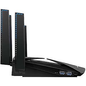 NETGEAR Nighthawk X10 Smart WiFi Router (R9000) - AD7200 Wireless Speed (up to 7200 Mbps) for 60Ghz WiFi Devices | Up to 2500 sq ft Coverage | 6 x 1G Ethernet, 1 x 10G SFP+, and 2 USB ports