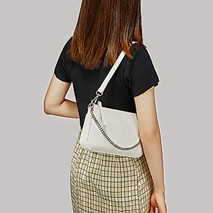 AMHDV Women Multipurpose Crossbody Bags Small Shoulder Bag Fashion 3 in 1 Zip Handbags with Coin Purse (02-white)