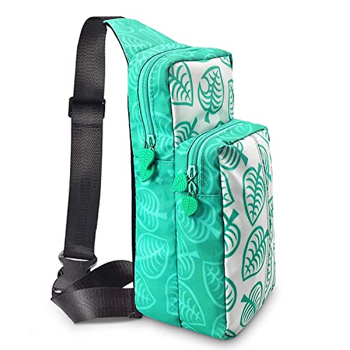 AIOMEST Cute Animal Crossing Switch Travel Bag, Crossbody Backpack Compatible for Switch OLED/Lite, Carrying Sling Bag for Switch Console, Pro Controller, Dock, Joy-cons