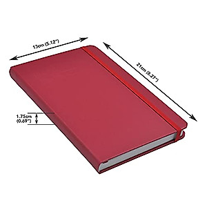 Hardcover Classic Notebook, 2 Pack, Journal, Total 240 Sheets/480 Pages, Perfect Notebooks for Work, Travel, College, Business