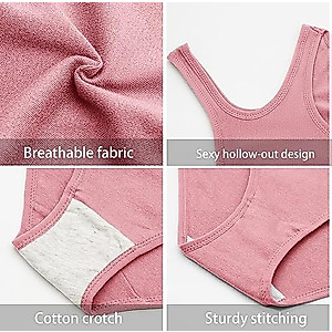 Starmiss Cotton Underwear for Women Sexy Bikini Panties Low Rise Hipster Breathable Soft Bikini Underwear, 5 Pack, S-XL (mix2,M)