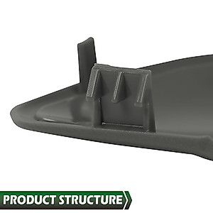 GRAND ORANGE Switch Cover Cluster Bezel Dash Trim Compatible with 1998-2004 Chevy S10 Blazer 4x4 4wd Gray