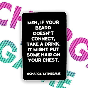 Charge It 2 The Game Drinking Cards (First Edition - Drinking Card Game for Adults - Fun Games for Adult Game Nights - Party Games - 21st Birthday Gift - Bachelorette Party Games - Vacation Games