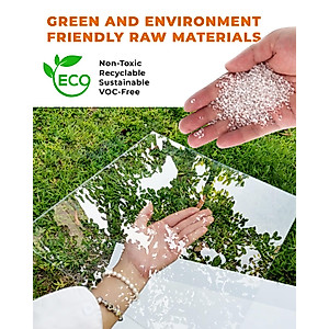 Falken Design Acrylic Plexiglass Sheet, Clear, 10" x 28" x 1/12"