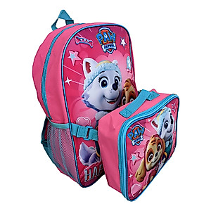 Group Ruz Nickelodeon Girl Paw Patrol 16" Backpack With Detachable Matching Lunch Box
