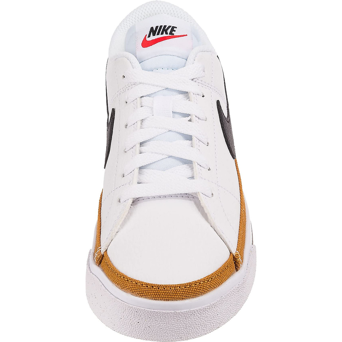 Nike Womens Court Legacy (White Black Desert Ochre, us_Footwear_Size_System, Adult, Women, Numeric, Medium, Numeric_8_Point_5)