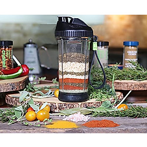 Bevrev Blender & Mixer 2-Pack: Includes Non-Electric Blender Sports Bottle with Stainless Steel Blades for Shakes/Smoothies & Non-Electric Mixer with The Propeller Blade for Mixing Protein Powders.