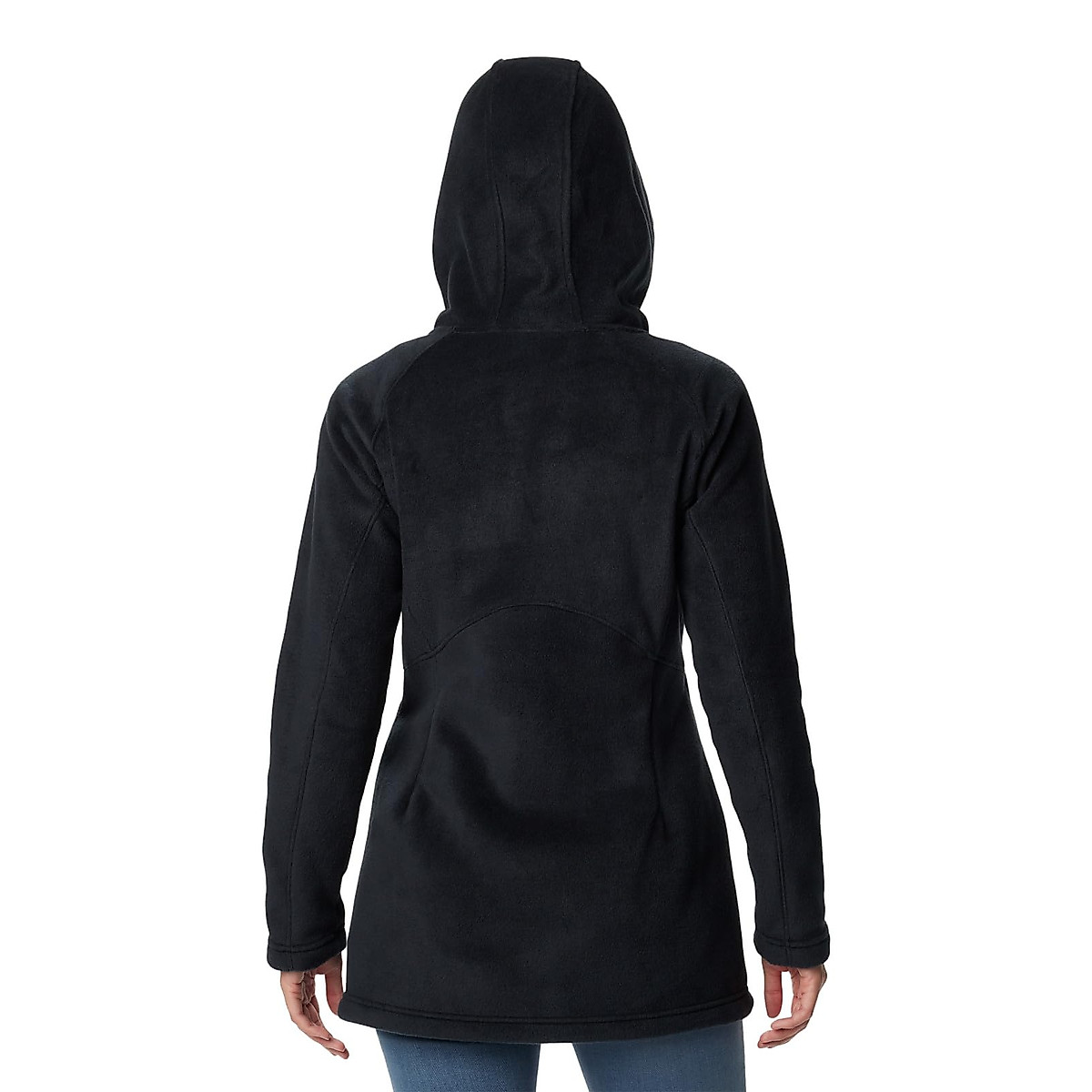 Columbia Womens Benton Springs II Long Full Zip Fleece Hoodie, Black, 3X