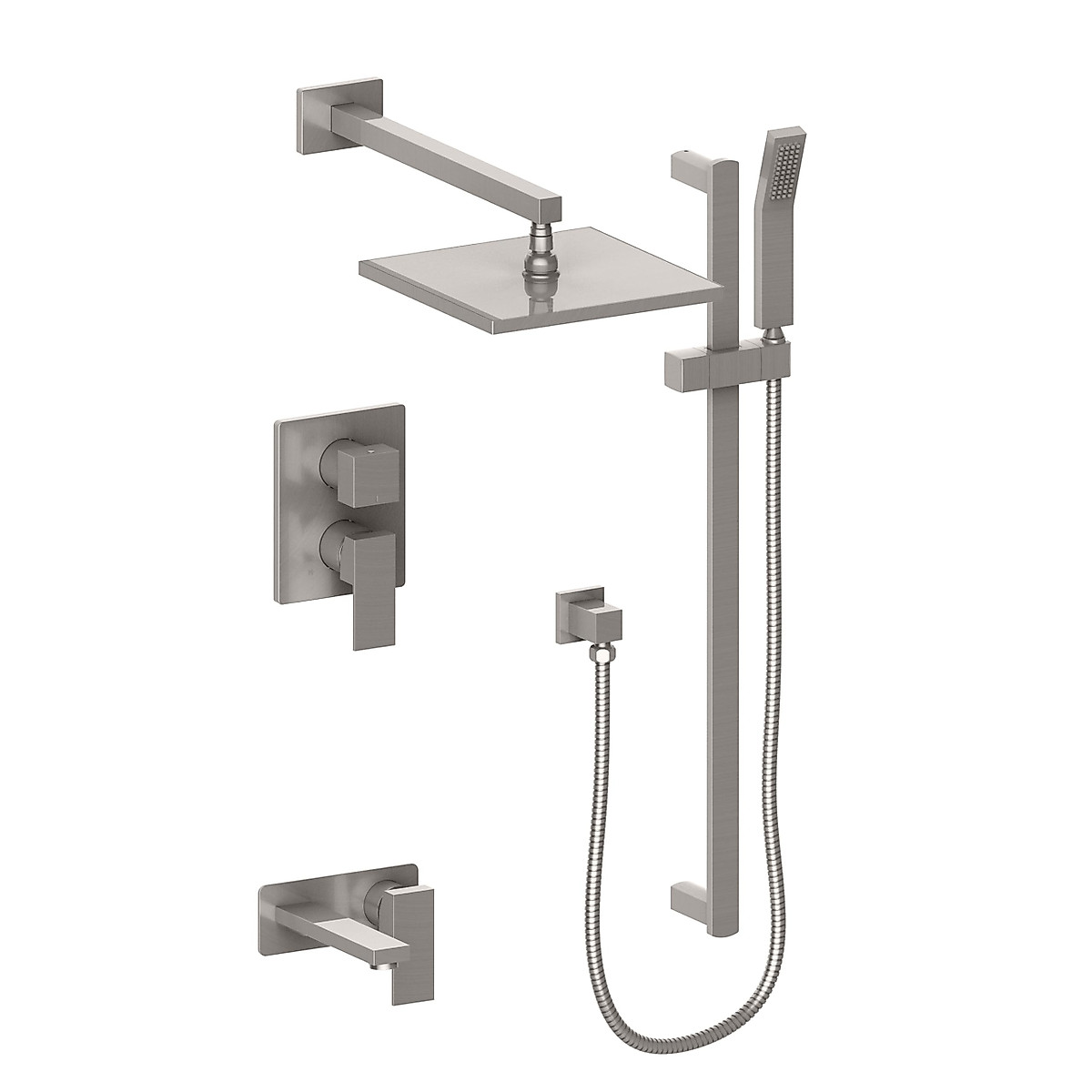 ZLINE Bliss Shower System with 16" Oversized Shower Head in Brushed Nickel (BLS-SHS16-BN)