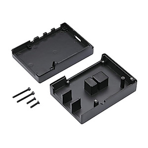 Raspberry Pi 4 Aluminum Case RPI 4B Shell Metal Box Black Enclosure for RPI 4 Model B Only (Black)