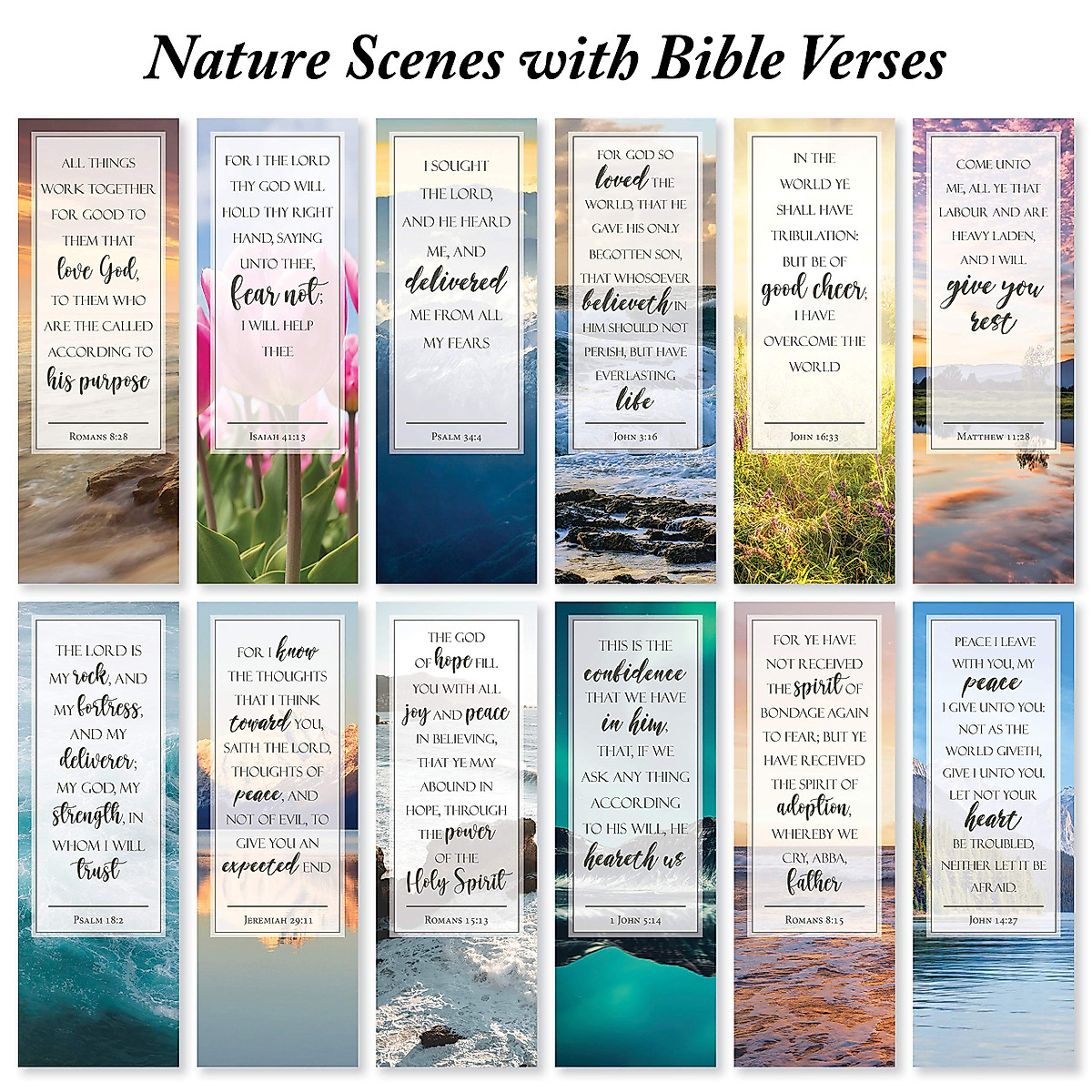 Be Not Afraid Bible Verse Bookmarks - Pack of 48
