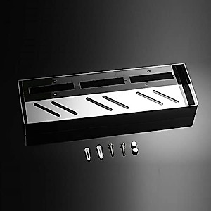 Shower Shelves Adhesive Shower Rack Wall Mounted Shower Basket Stainless Steel No Drilling Anti Rust for Bathroom Kitchen,chrome,1 Tier 50cm