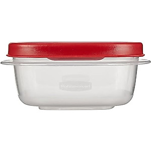 Utensilux Rubbermaid Food Storage Containers, 1.25 Cup Food Storage Containers, 9 Peice Set, Easy Find Lids, 4 Containers, 4 Lids Chalk Pen And Chalk Labels